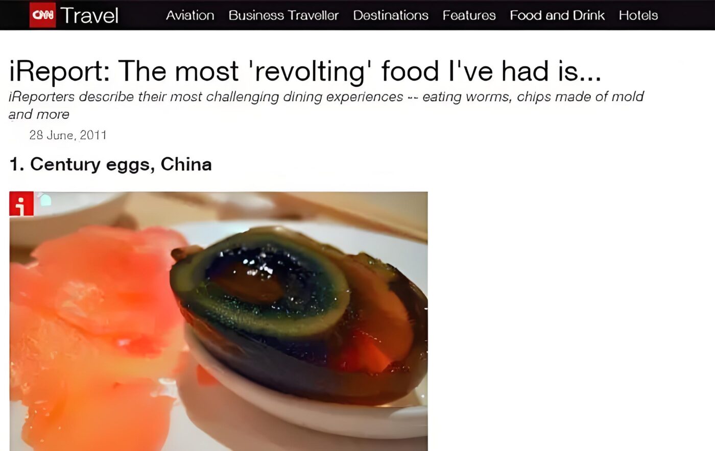 Century Egg: Why It's Called 'World's Most Disgusting Food - 9pt.com